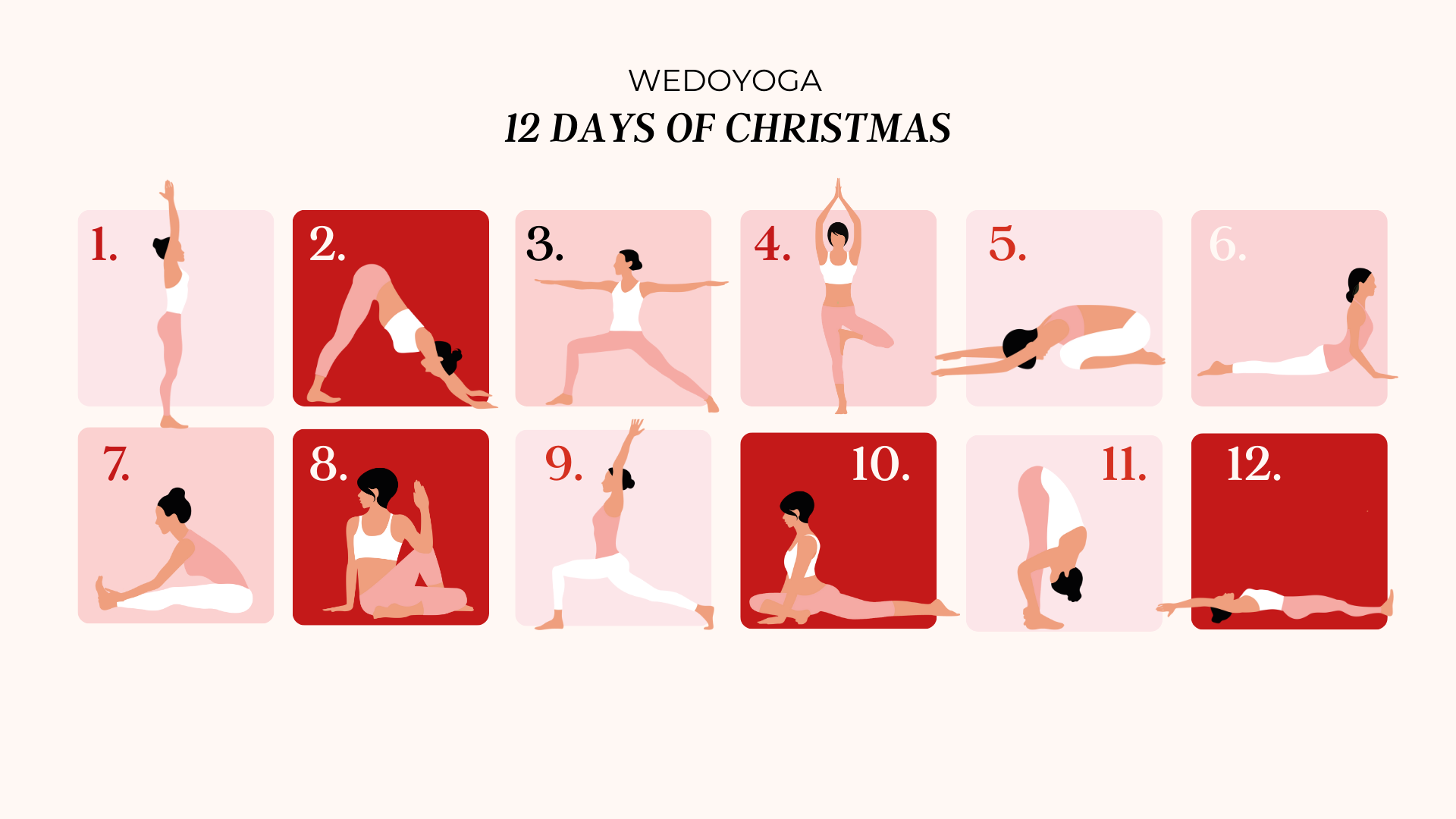 Join Our 12 Days of Yoga Pose Advent Challenge! – WEDOYOGA